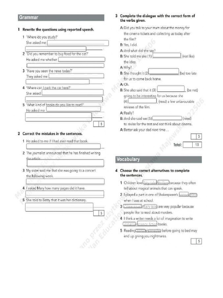 checpoint test 2 unit 9 | PDF
