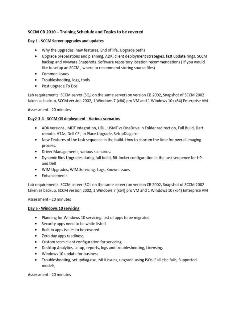 SCCM CB 2010 Training Overview | PDF | Microsoft Windows | Windows 10