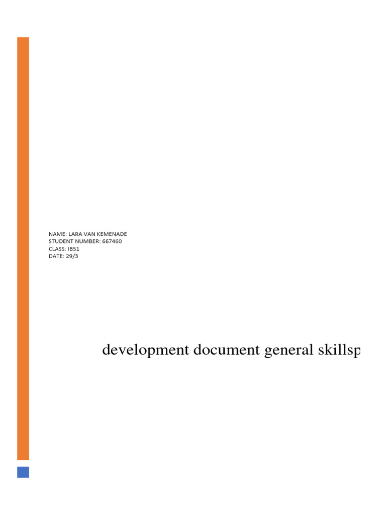 Development Document Presentation Skills 21-22 | Download Free PDF ...