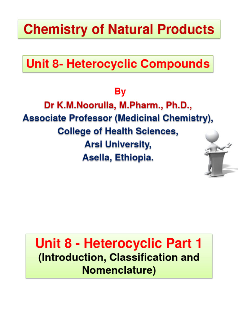 Heterocyclic Compounds: Classification & Nomenclature | PDF ...