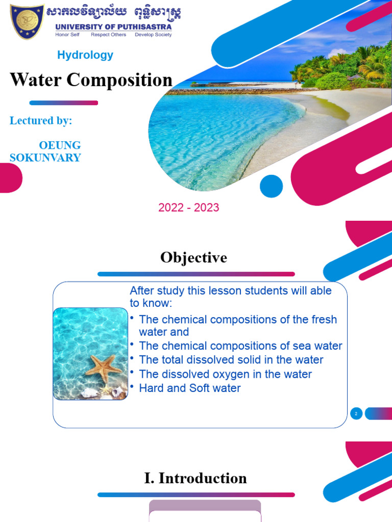 Water Composition: Fresh vs. Sea Water | PDF | Water | Fresh Water