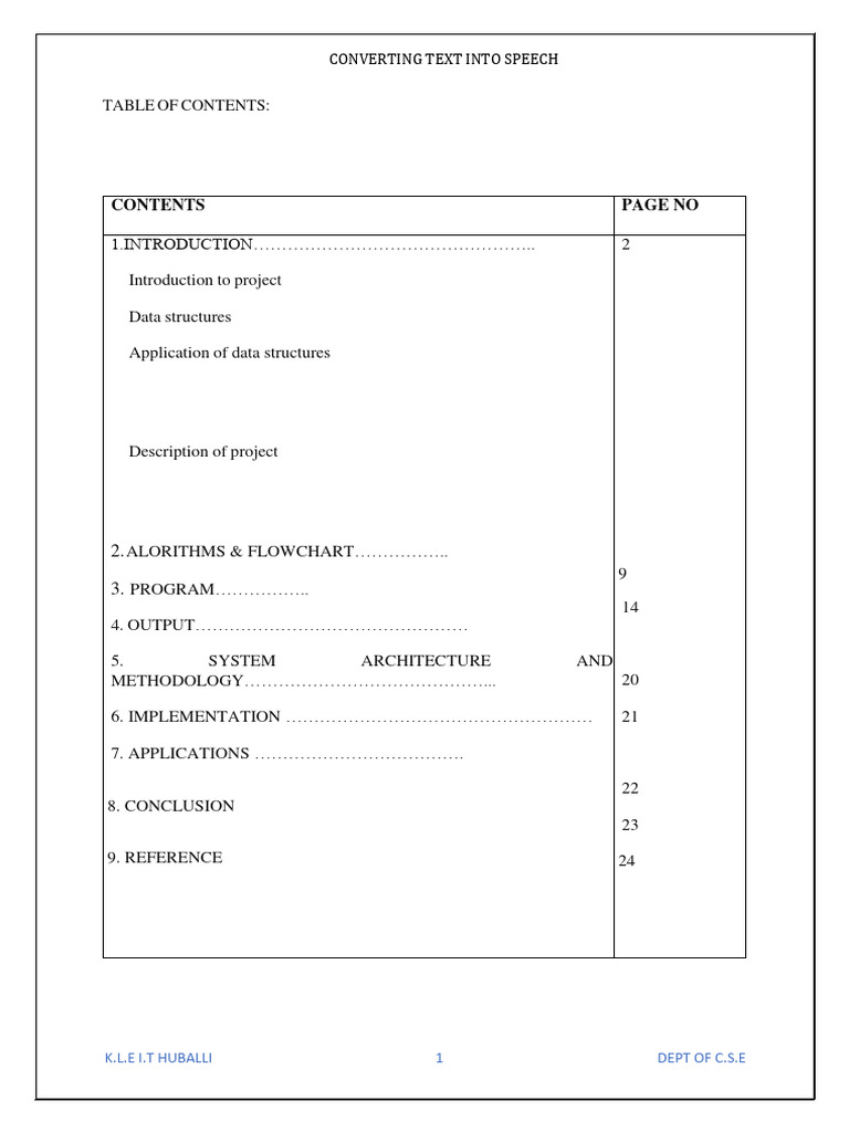 Text Into Speech Python Report Pdf Speech Synthesis Python Programming Language