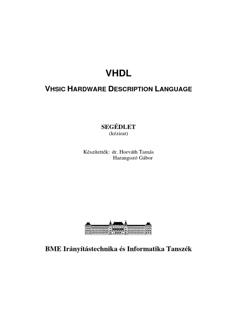 VHDL Segedlet | PDF