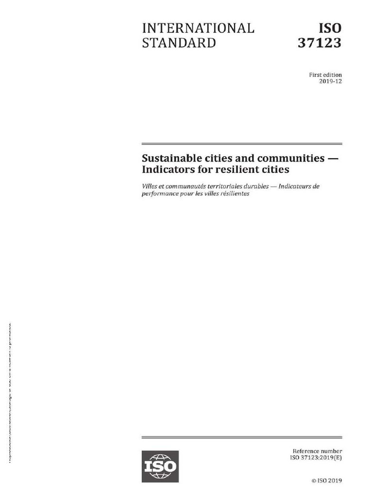 ISO 37123 2019 Sustainable Cities and Communities Indicators For ... ISO 37123 2019 Sustainable Cities and Communities Indicators For ...