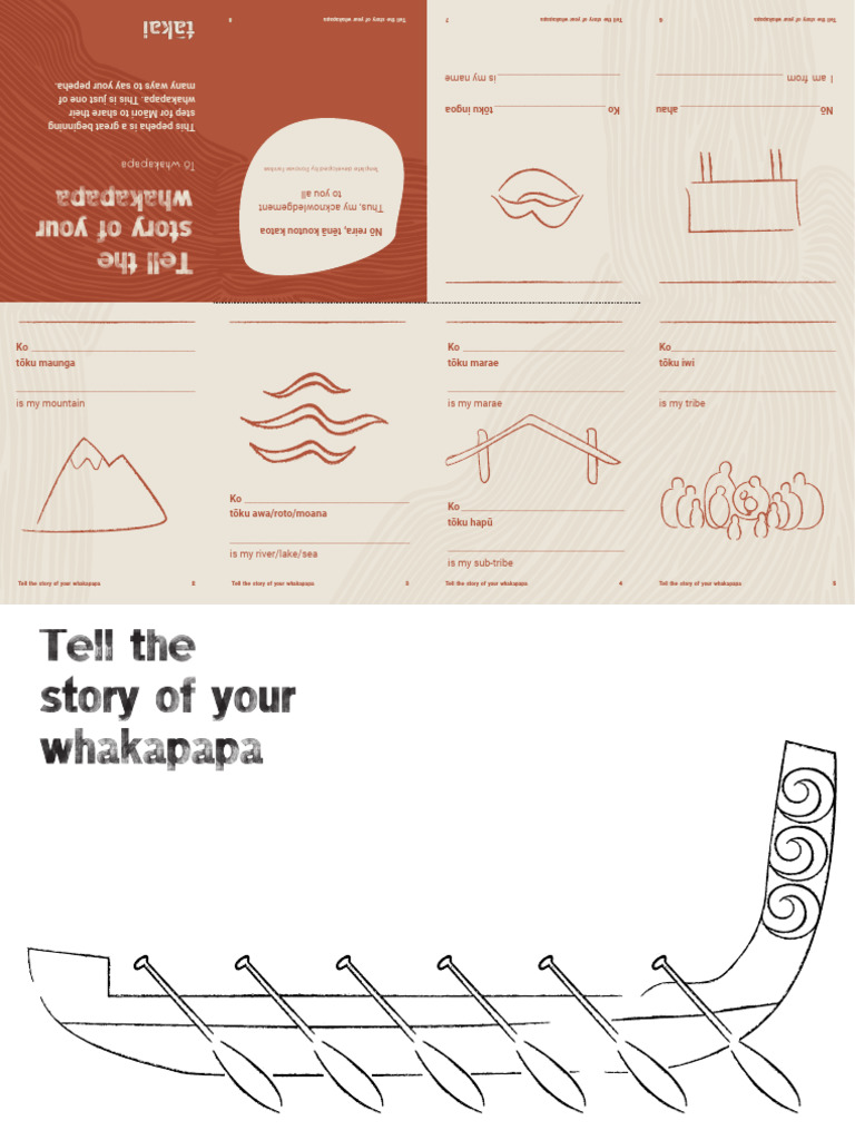 Takai Storybook Tell The Story of Your Own Whakapapa Maori | Download ...