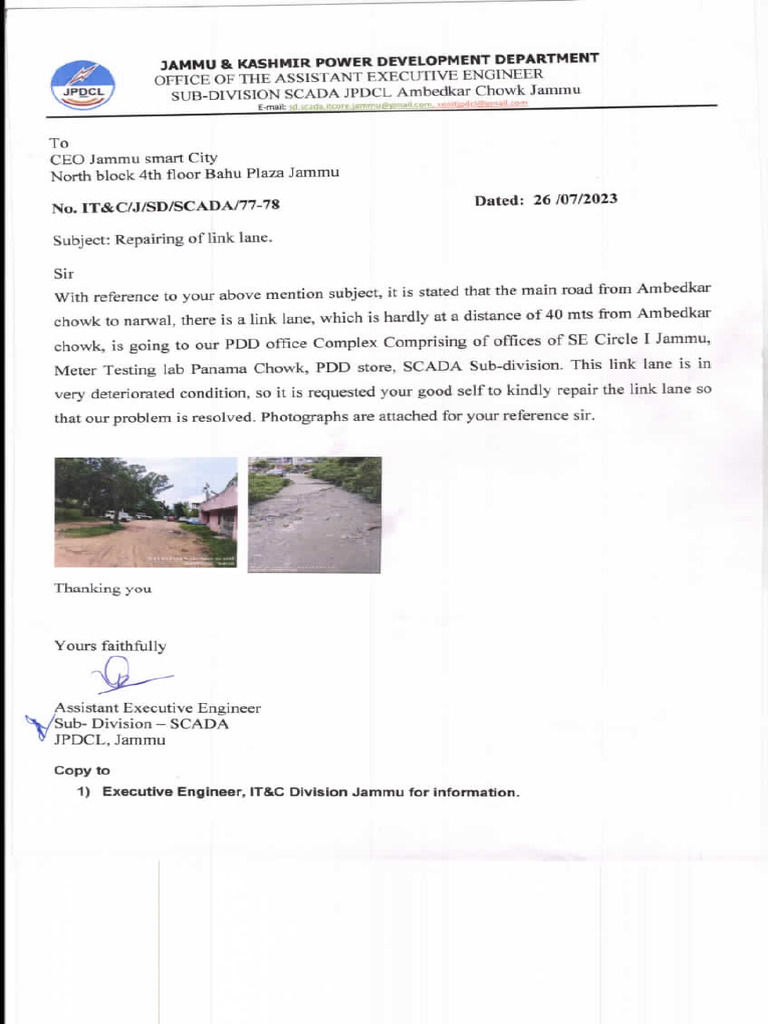 Repairing of Link Lane. | PDF