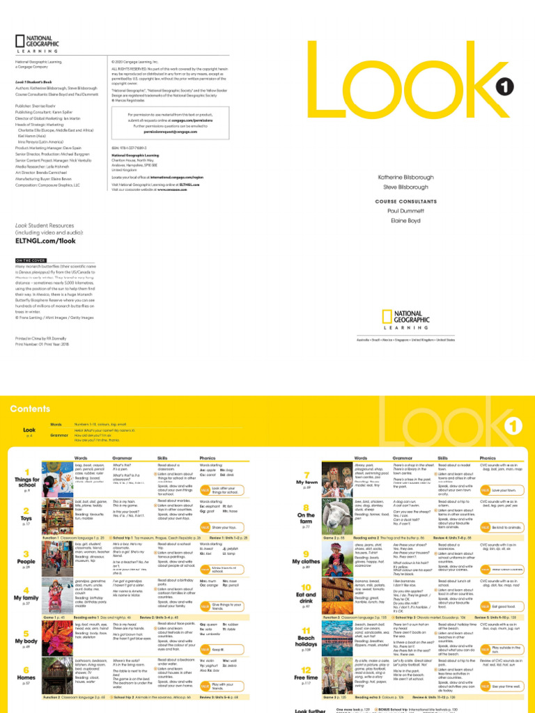 Look 1 Student's Book (British) (1) | PDF