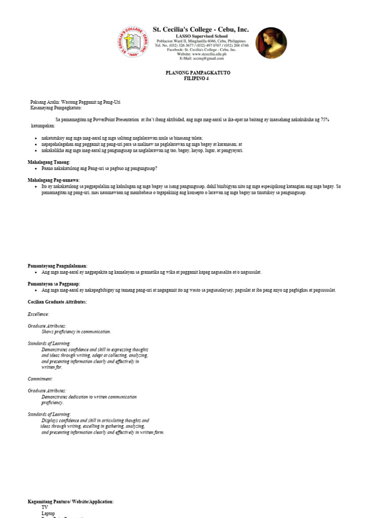 Wastong Gamit NG Pang-Uri | PDF