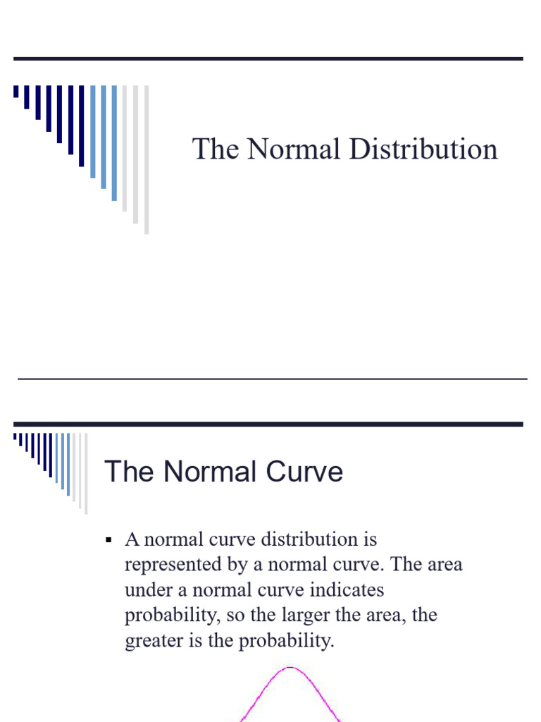 The Normal Distribution | PDF | Normal Distribution | Probability ...