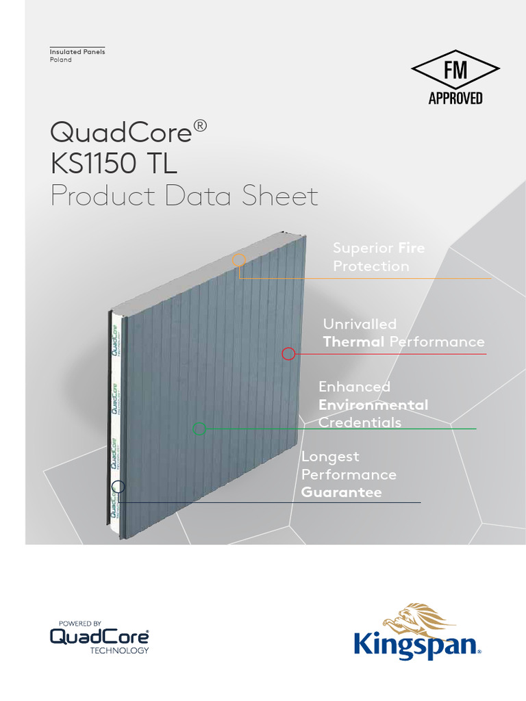Kingspan Ks1150 TL Quadcore Product Data Sheet en | PDF | Building ...