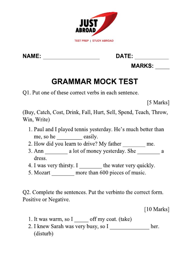 Mock Test | PDF