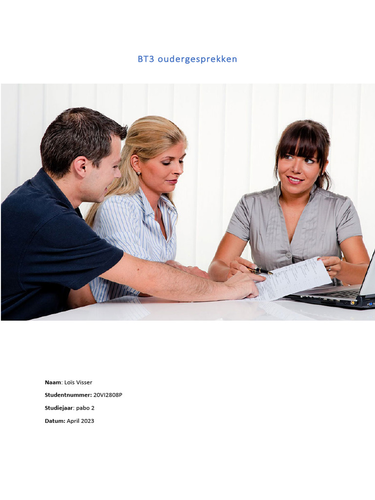 BT3 Oudergesprekken-2 | PDF