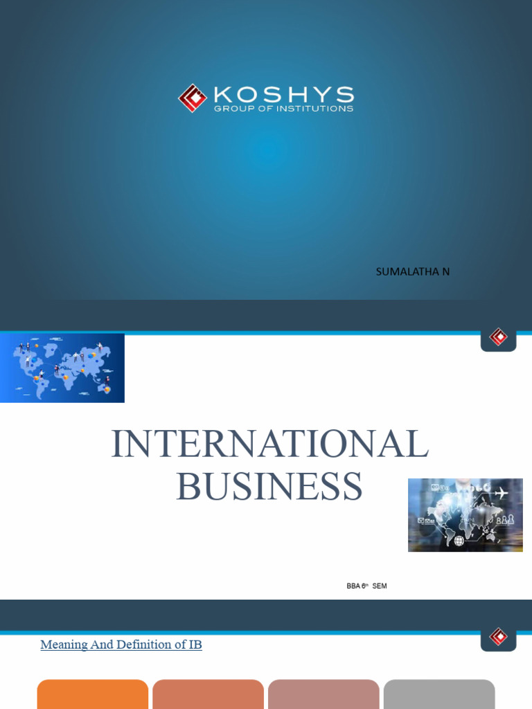 International Business - Module 1-1 | PDF | Non Tariff Barriers To ...