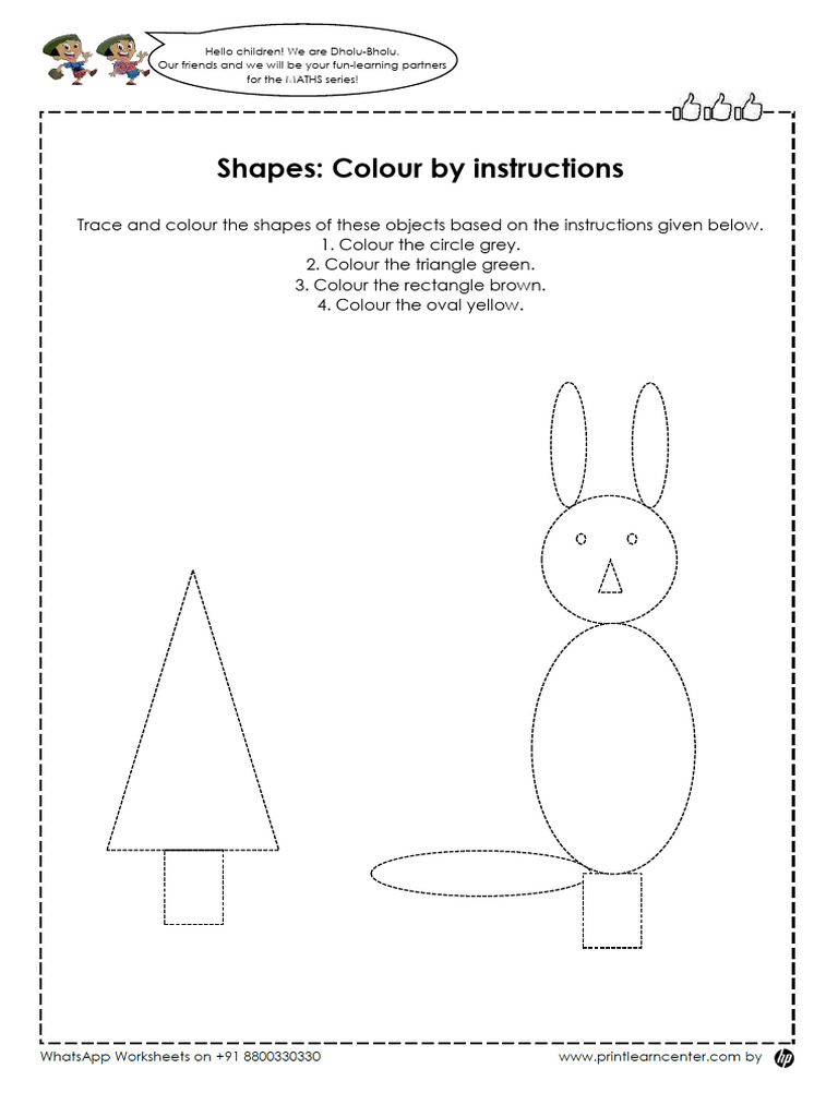 1 3 4 Maths Shapes Basic Shapes 1 | PDF | Shape | Geometry