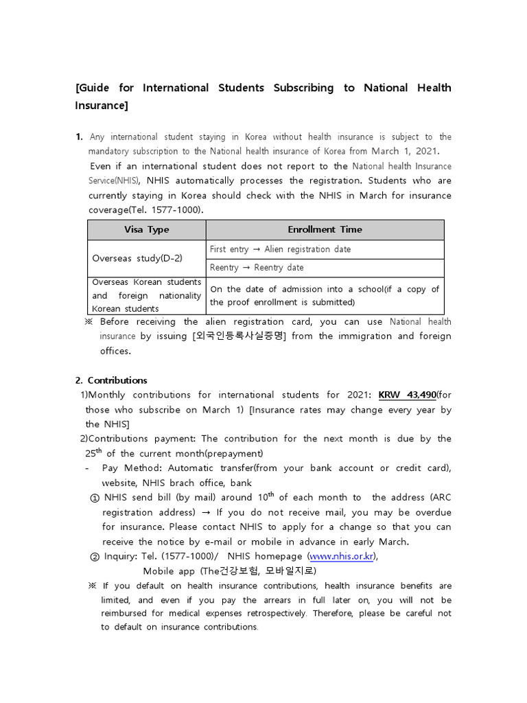 Korea National Health Insurance | PDF | Insurance | Social Programs