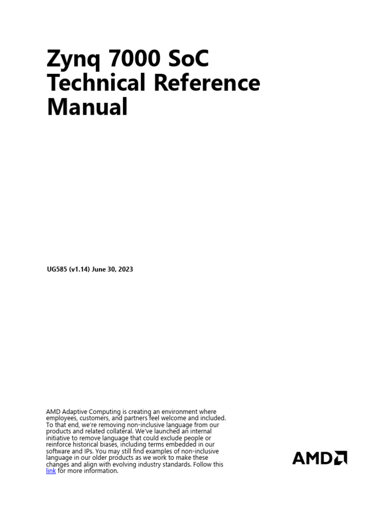 Ug585 Zynq 7000 TRM | PDF | System On A Chip | Electronics