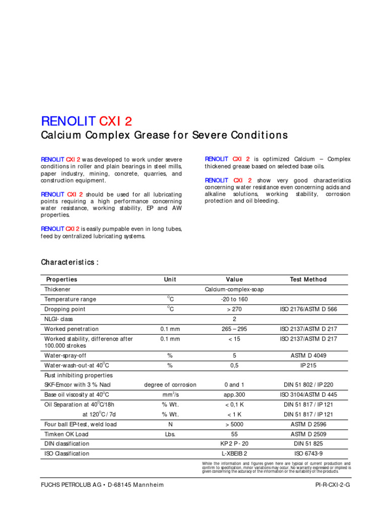 Renolit CXI 2 | PDF | Materials | Chemical Substances