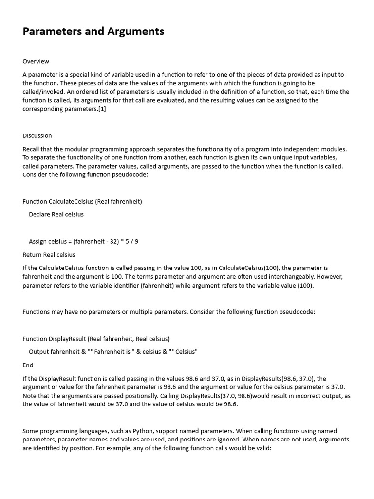 Parameters Data Structures Pdf Parameter Computer Programming Computer Programming