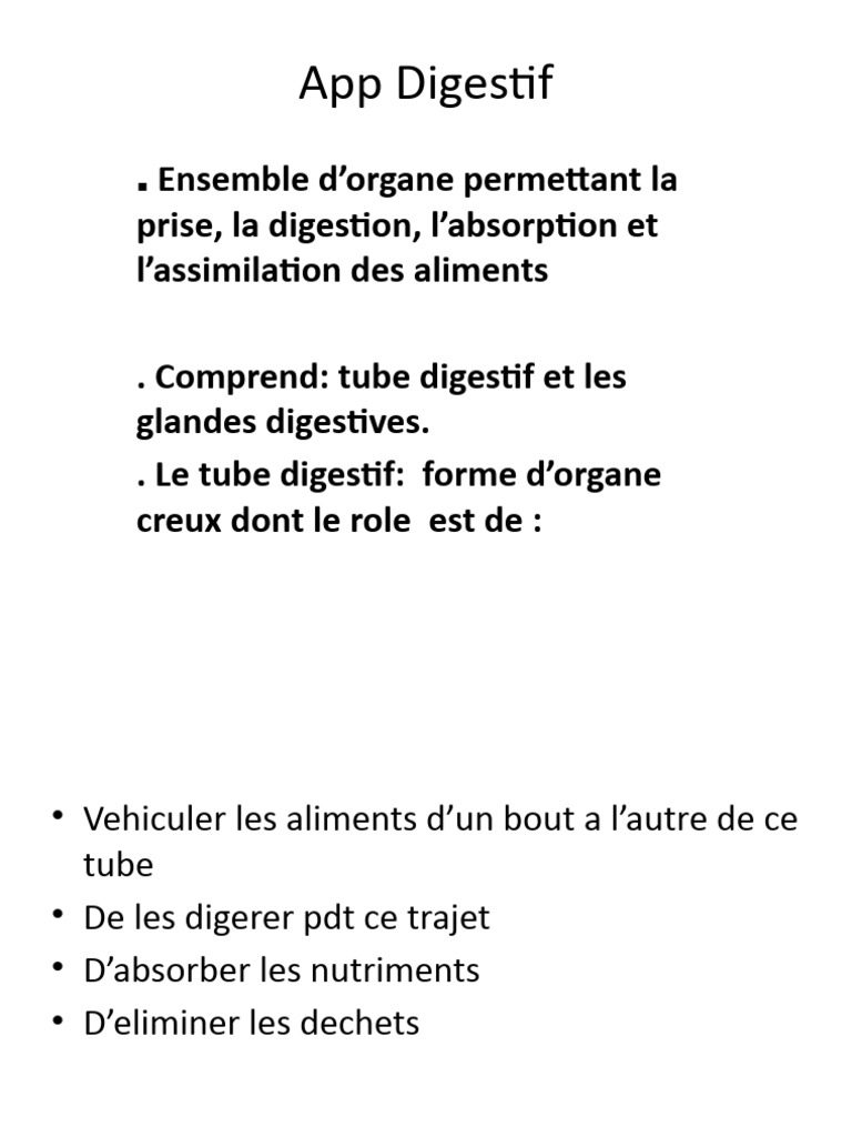 Anatomie et Fonction du Tube Digestif | PDF | Estomac | Œsophage