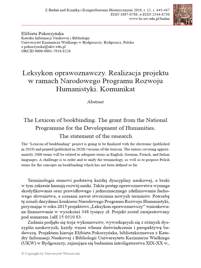 Leksykon Oprawoznawczy Realizacja P | PDF