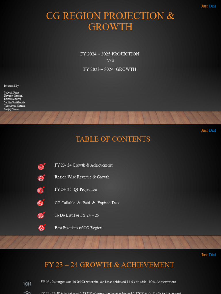 CG Region Projection & Growth | PDF