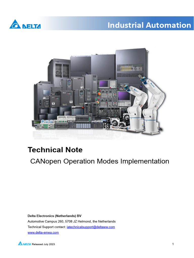 Den Ia Servo Asd-A2 Canopen-Implementation | PDF | Computing | Computer Engineering