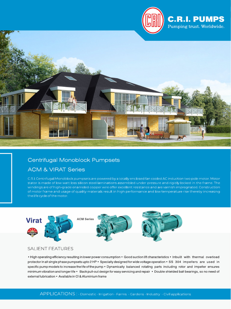 Centrifugal Monoblock Pumps - ACM | PDF