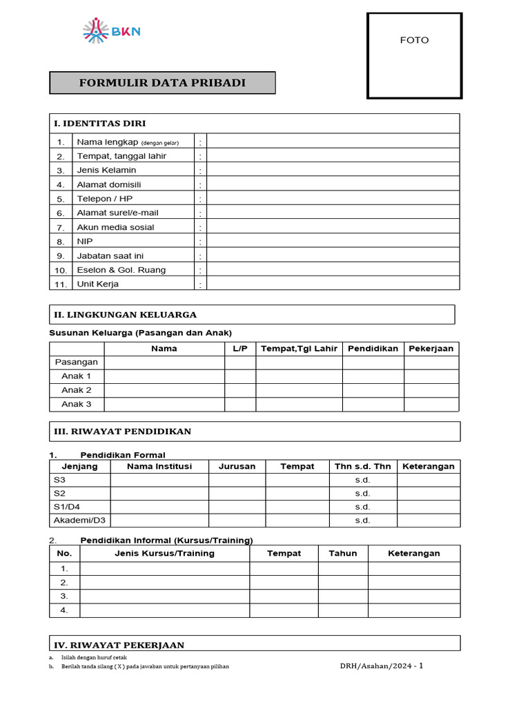 Form DRH | PDF