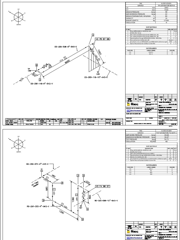Akri FS Piping Modification Drawing A | PDF
