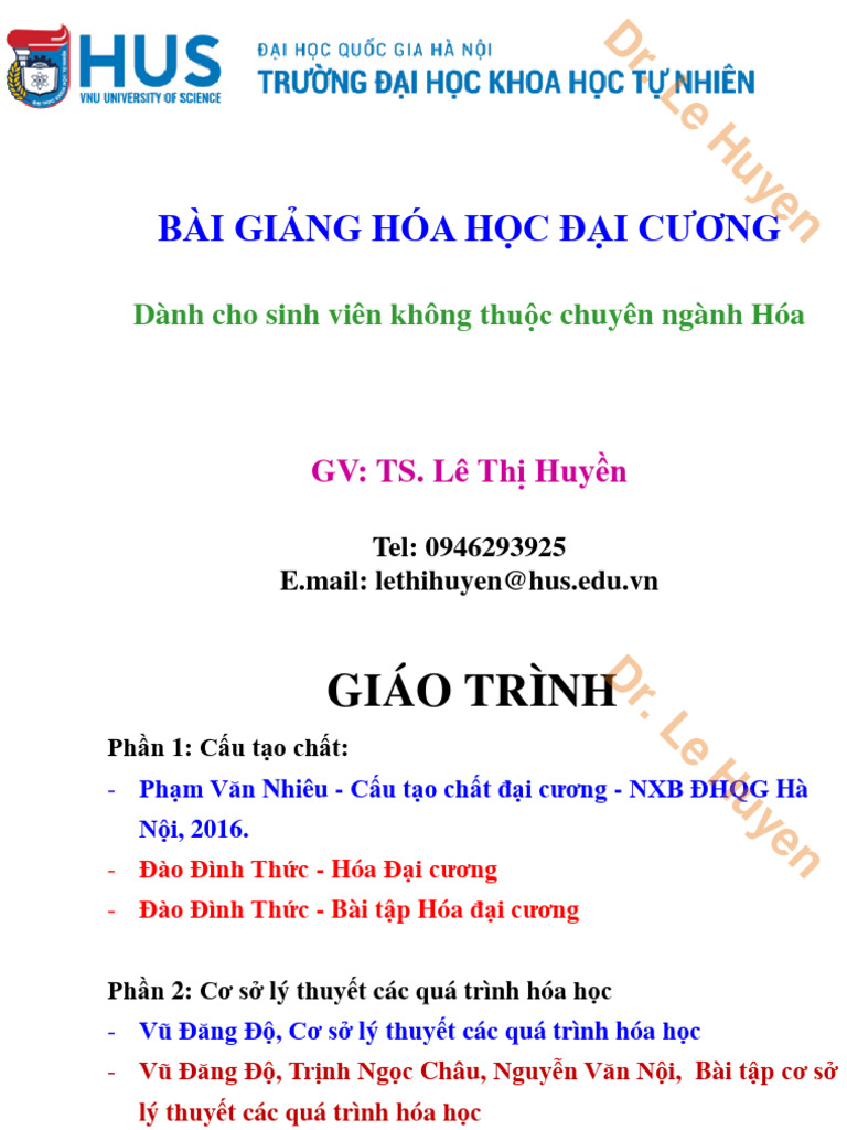 Slide Bai Giang Chuong 1 | PDF