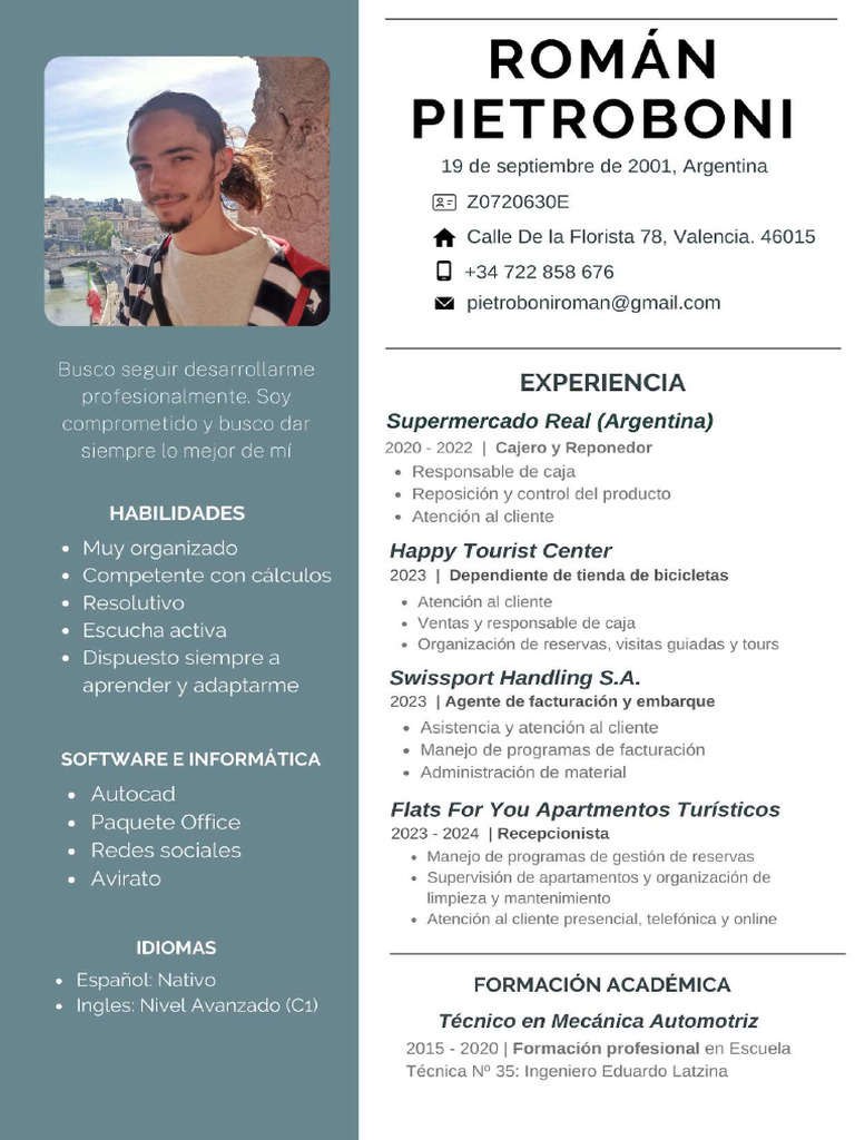 CV Román Pietroboni | PDF