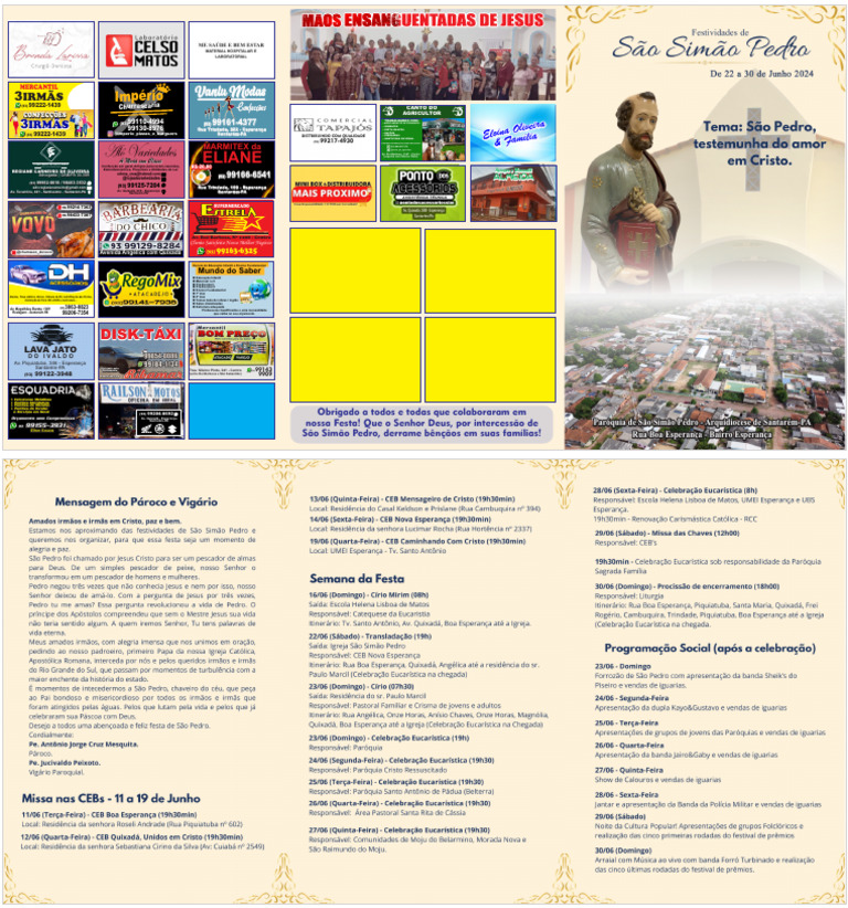 Folder Festa SP 2024 | PDF | Instituições sociais