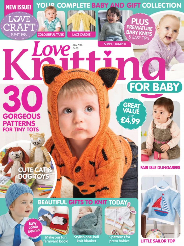 Love Knitting For Baby 2016-05 | PDF | Knitting | Basic Knitted Fabrics