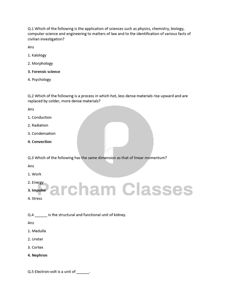 PYQ Bank - Science 2021 - 15674636 - 2023 - 11 - 28 - 10 - 49 | PDF ...