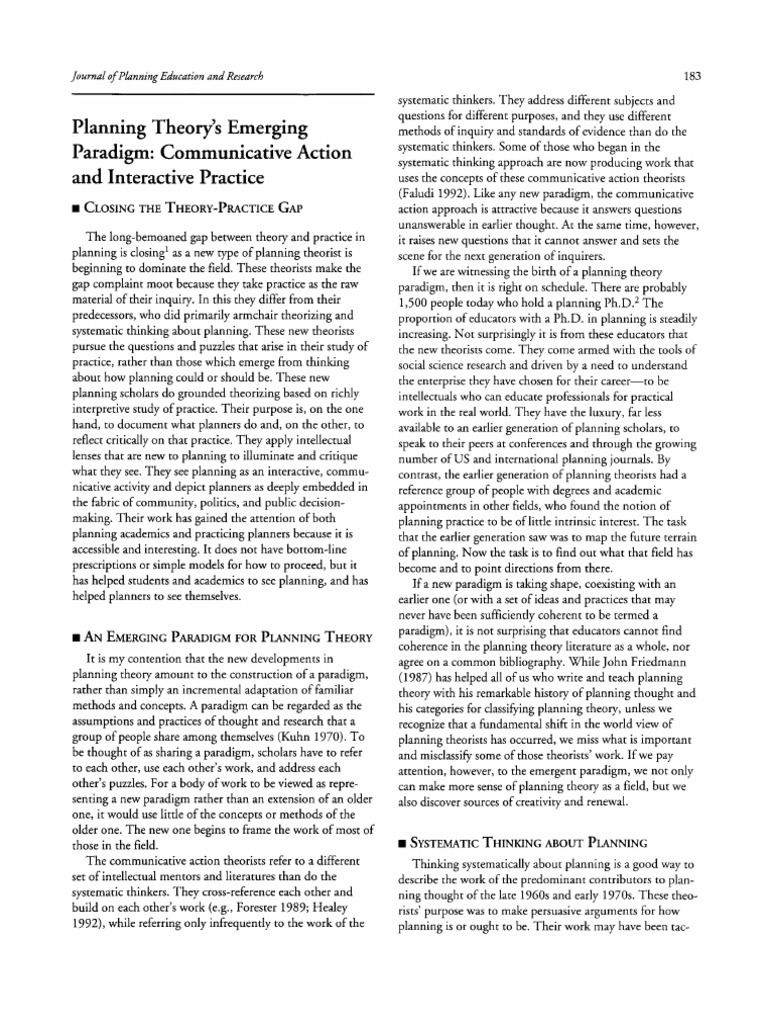 PlanTheory Paradigm CommuAction and Interactive Practice | PDF | Theory ... PlanTheory Paradigm CommuAction and Interactive Practice | PDF | Theory ...