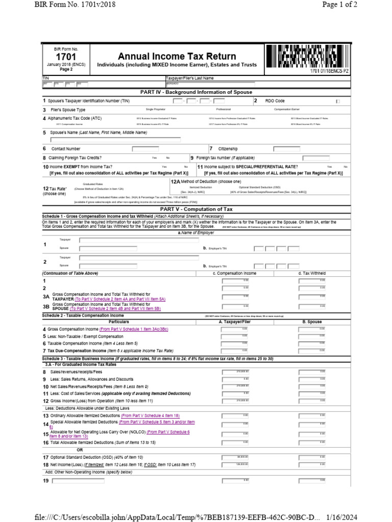 Bergado 1701 2023 2 | Download Free PDF | Tax Deduction | Income Tax