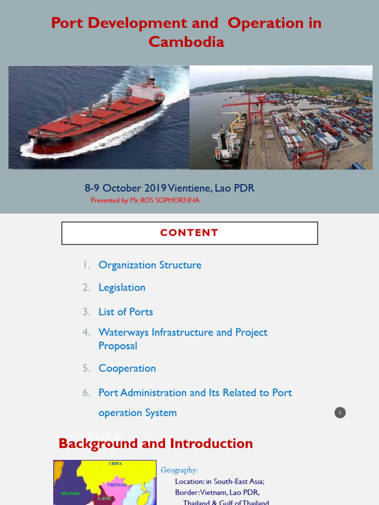 Port Development in Cambodia Overview | PDF | Mekong | Cambodia