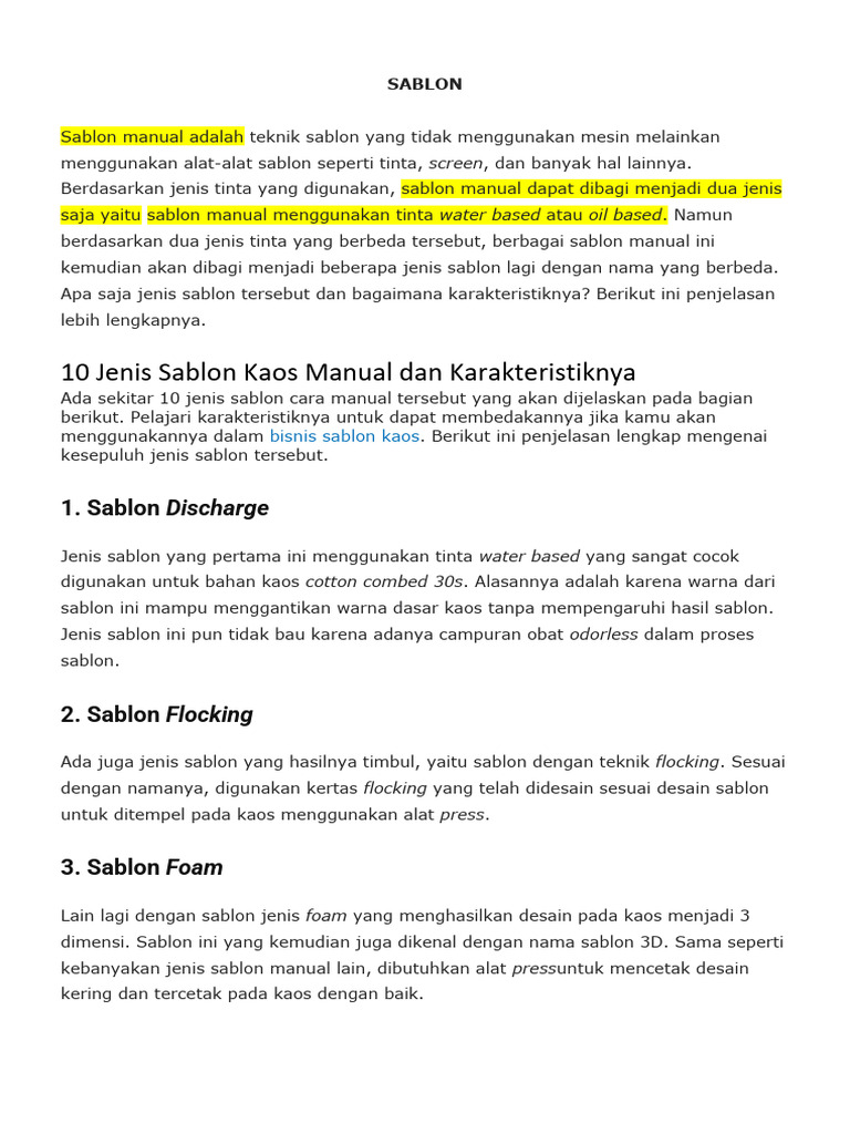 SABLON | PDF