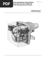 Installation and Operating Instructions Weishaupt Oil Burners L, RL ...