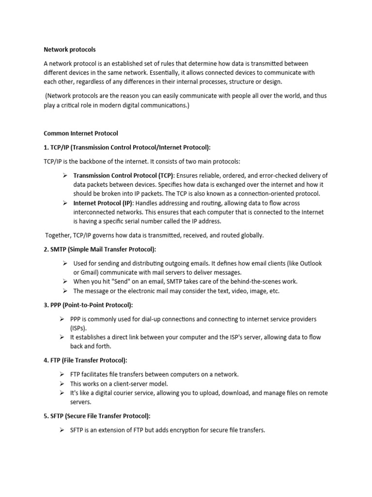 Network Protocols Pdf File Transfer Protocol Internet Protocol Suite 