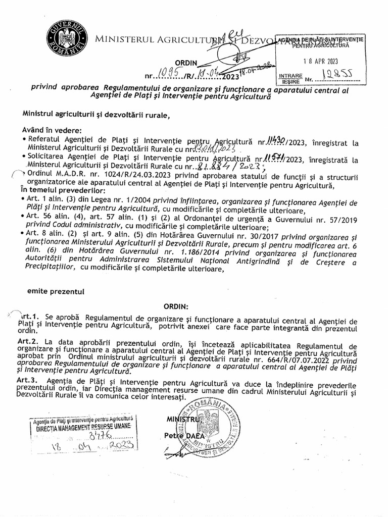 ROF 2023 Aparat Central | PDF