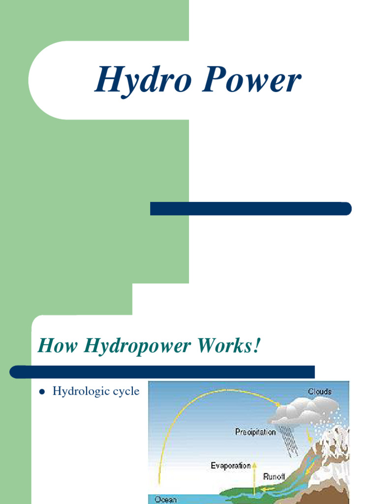 Hydro Power | PDF | Turbine | Hydroelectricity