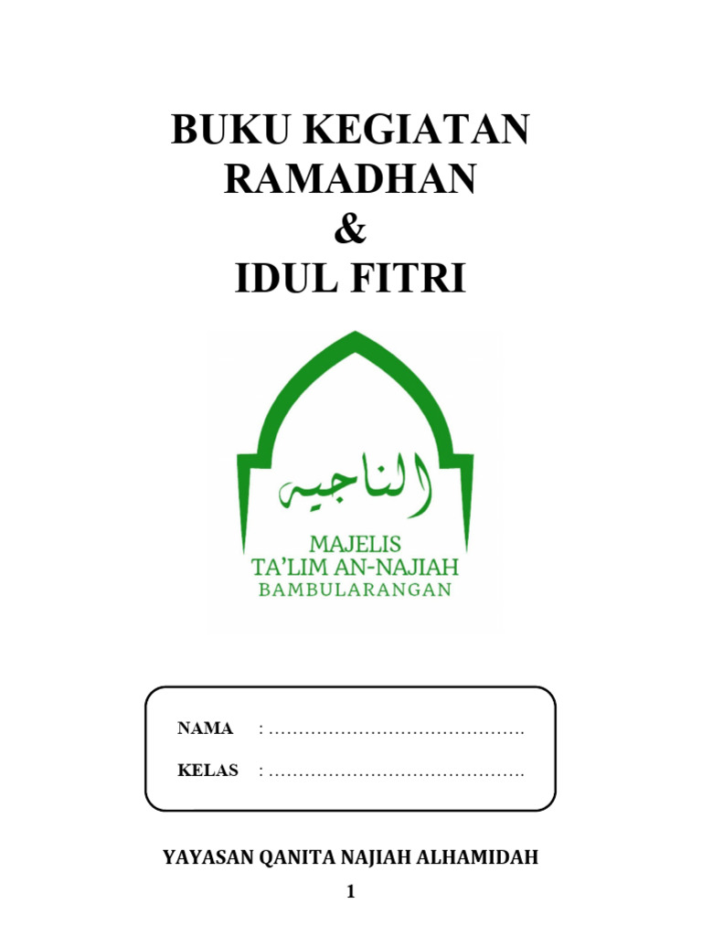 Buku Ramadhan 2025 | PDF