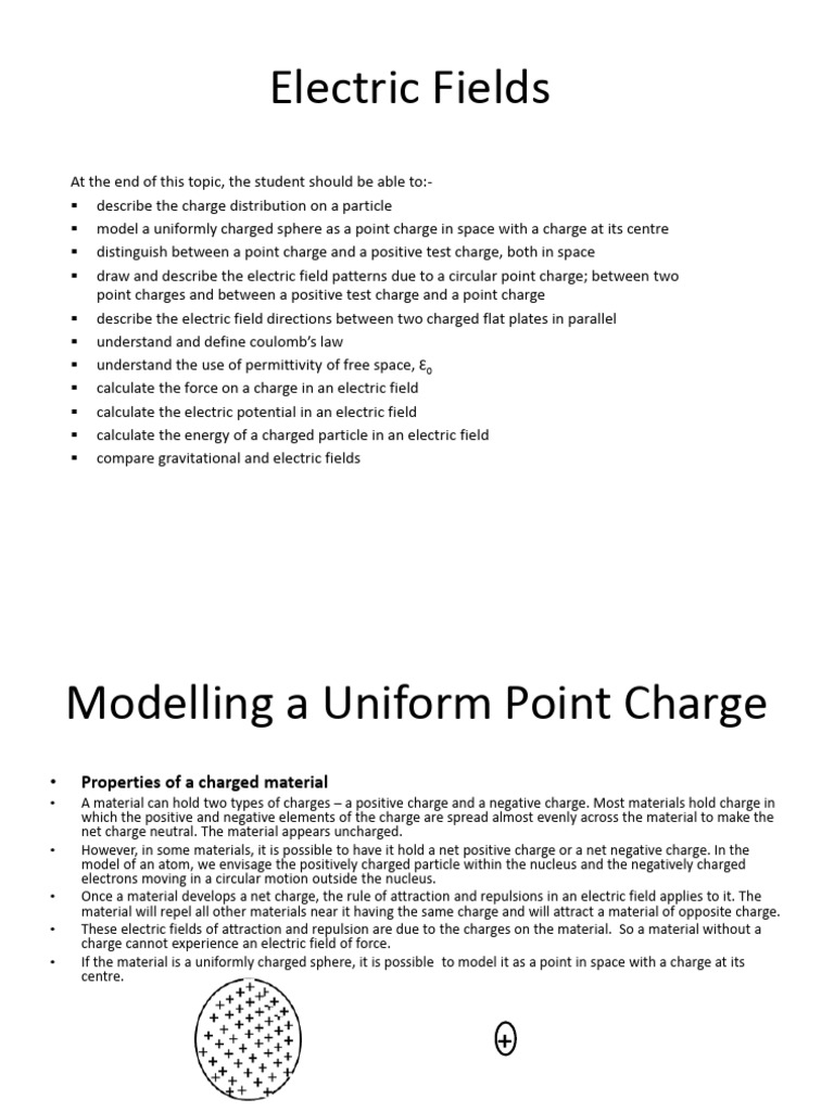 Electric Fields & Charge Dynamics | PDF | Electric Charge | Electric Field