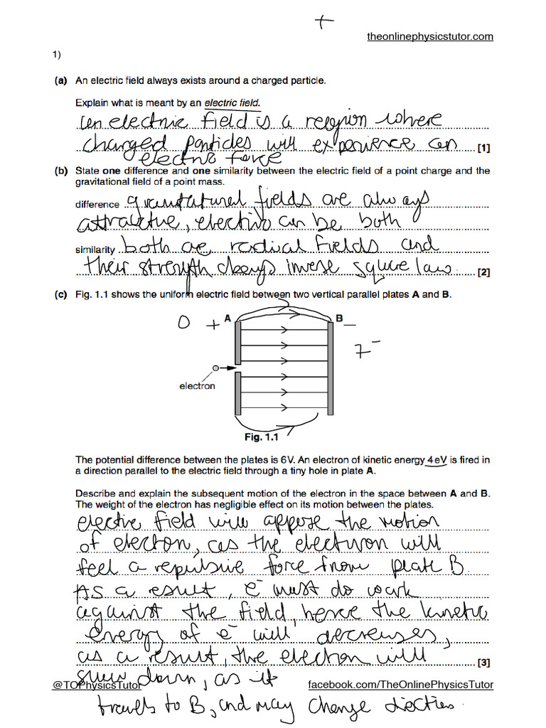 OCR A Electric Fields | PDF