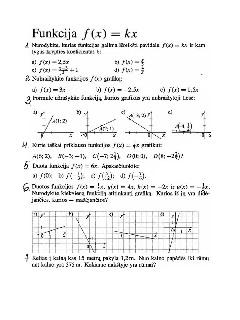 Viskas Apie Tiesine Funkcija | PDF