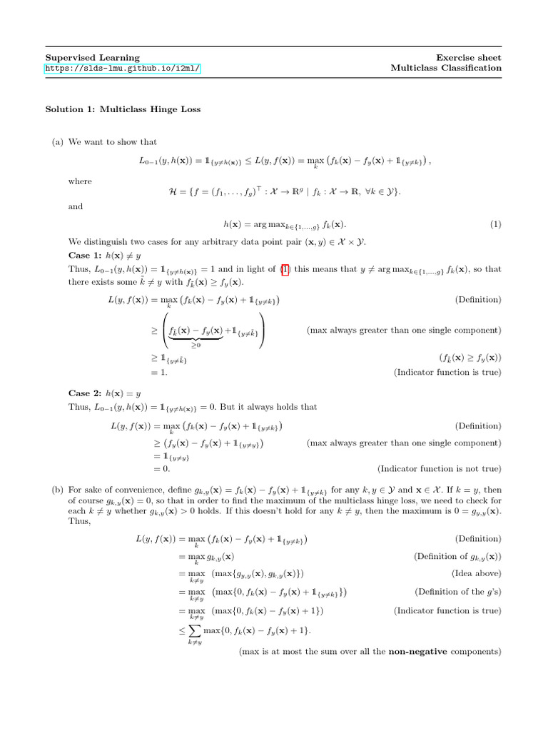 Sol Multiclass 1 | PDF | Mathematics | Machine Learning
