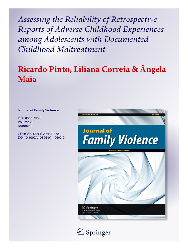 Ace - R | PDF | Child Abuse | Child Protective Services