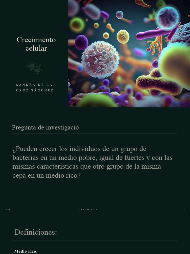 Crecimiento de Cepas Bacterianas | PDF | Nutrientes | Las bacterias
