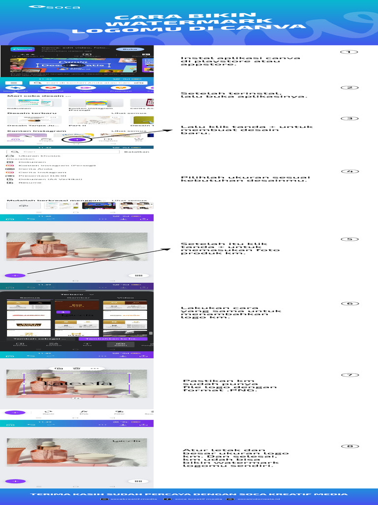 Ebook Panduan Membuat Watermark Lewat Canva | PDF